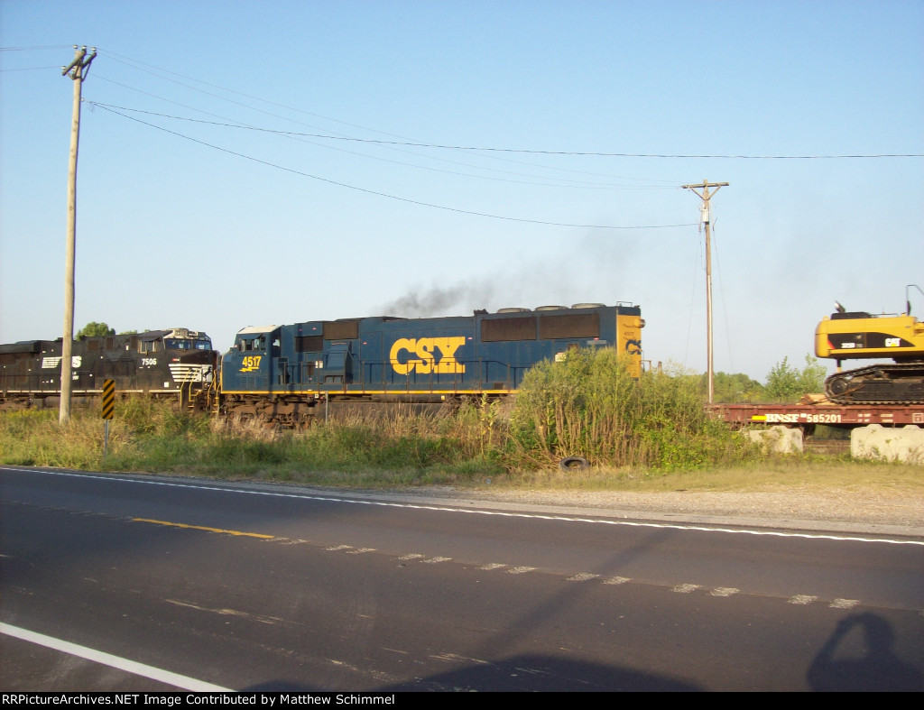 NS 7506 & CSX 4517